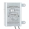 Saillong 10 Amp Attic Fan Thermostat Control, Programmable Thermostat ...
