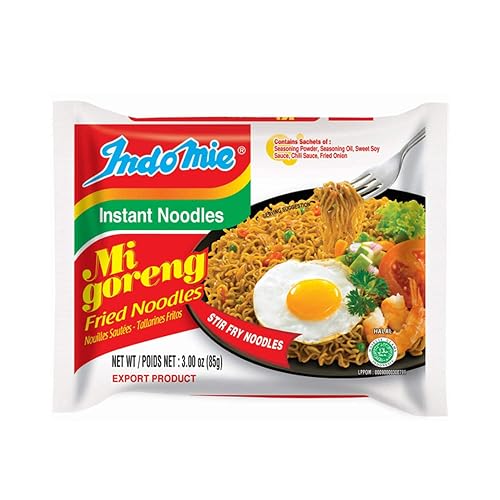 Indomie Mi Goreng Instant Stir Fry Noodles, Halal Certified, Original ...