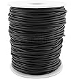 Amazon.com: CleverDelights Black Solid Rubber Cord - 75 Feet - 3mm (3/ ...