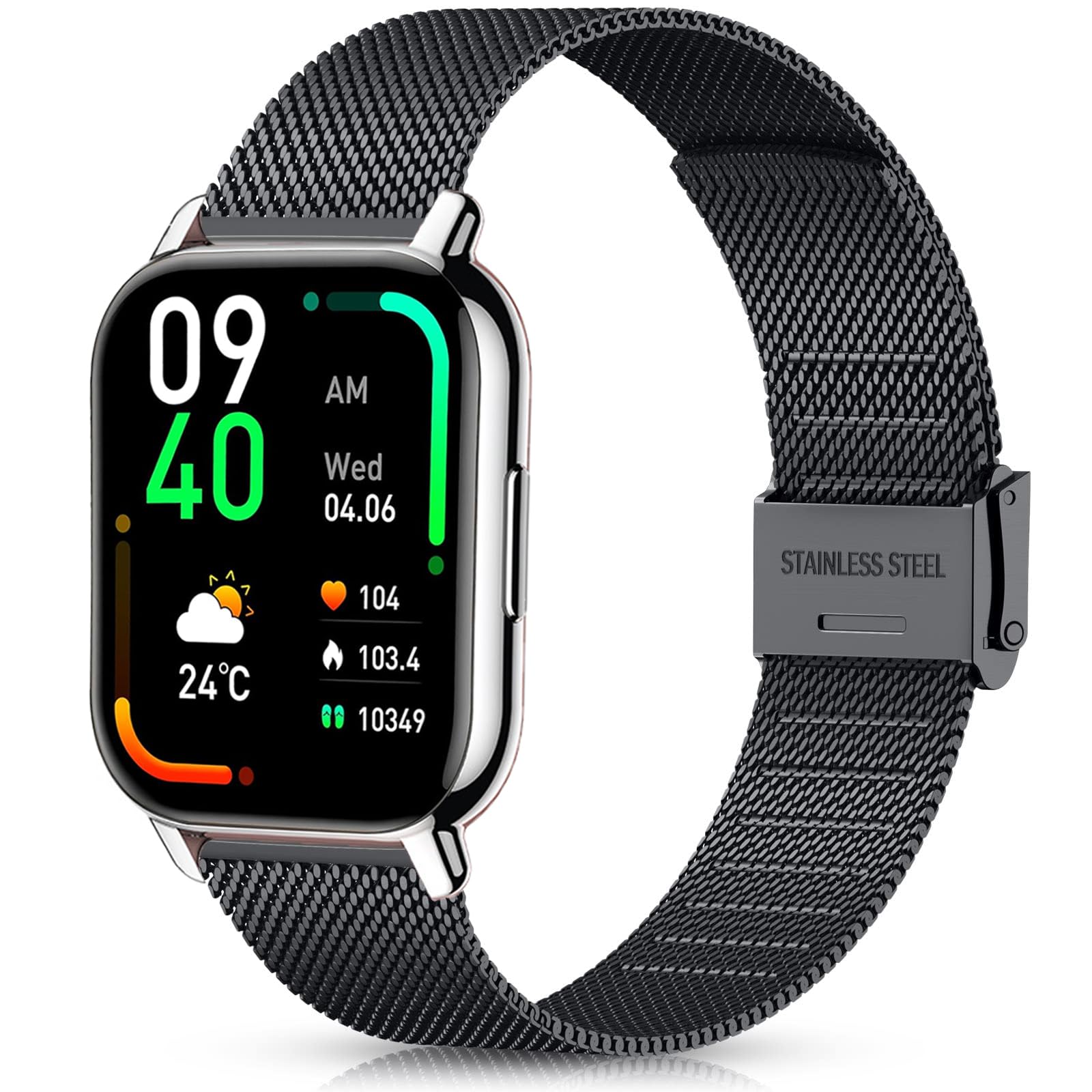 Harikiri Metal Bands Compatible with Fitpolo smart watch IDW13/IDW16 ...