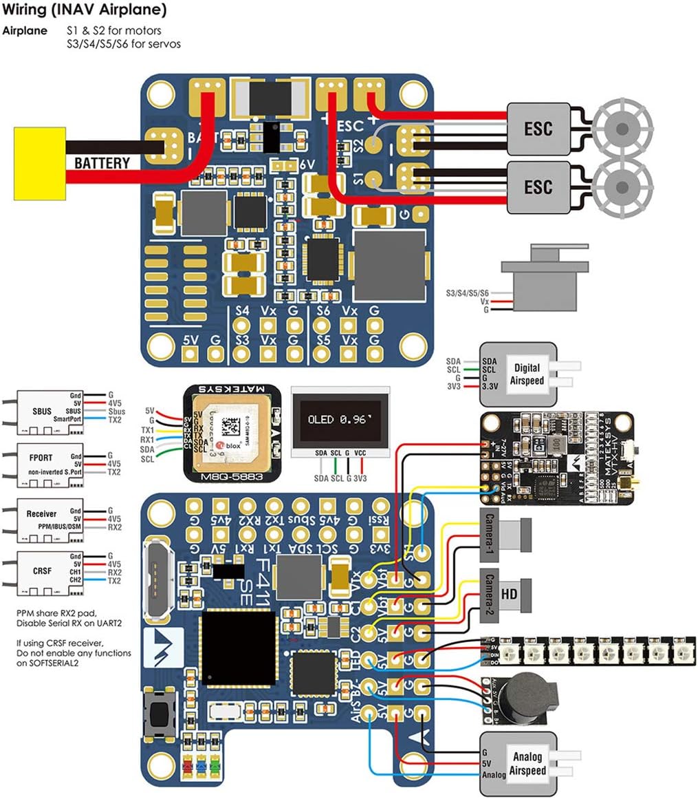 Matek Flight Controller F411-WSE STM32F411CEU6 Flight Controller Built ...