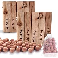 60 Variety Pack - Cedar For Closets - Cedar Balls For Clothes Storage ...