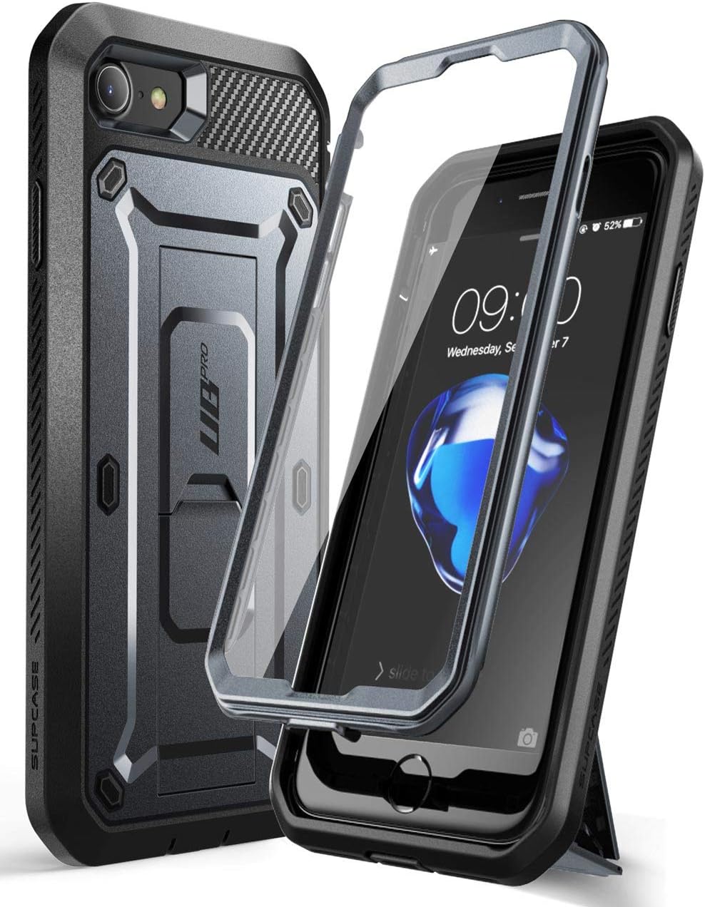 Amazon.co.jp： SUPCASE iPhone SE(第2世代) /iPhone8 /iPhone7 ケース 2020 新しいカバー 液晶保護フィルム と腰かけクリップ付き 米国軍事 ...