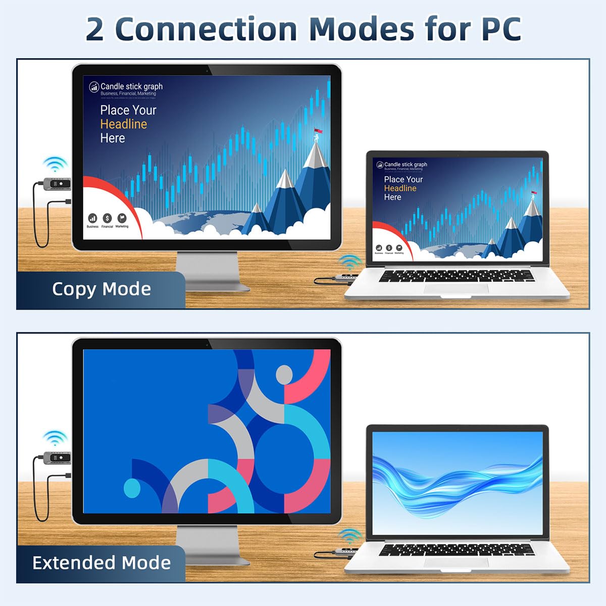 DOBVDLA Wireless HDMI Transmitter And Receiver 4K Decode 1080P Output ...