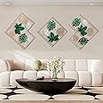 Amazon.com: SGXYMSEZ Gold Leaves Metal Wall Art, 3d Room Decor ...