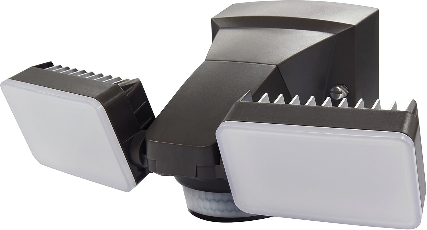 LM-2402-BZ LED Motion Security Light, 2000 Lumen, 240° Motion Sensor ...
