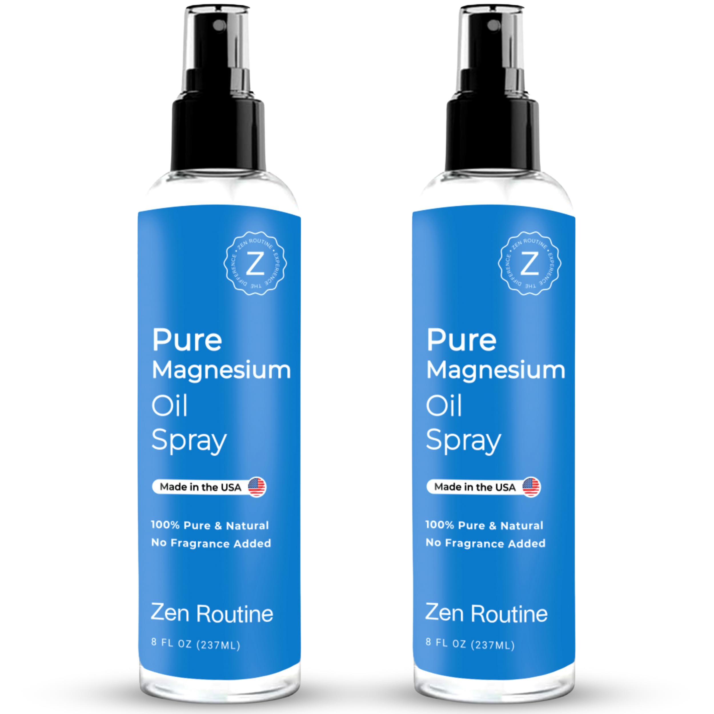 Pure Magnesium Oil Spray – 8oz (2-Pack) – USP Grade – Magnesium Oil for ...