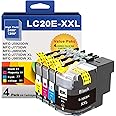 Amazon.com: LC20E High Yield Ink Cartridges Replacement for Brother LC20E LC-20E XXL Ink ...