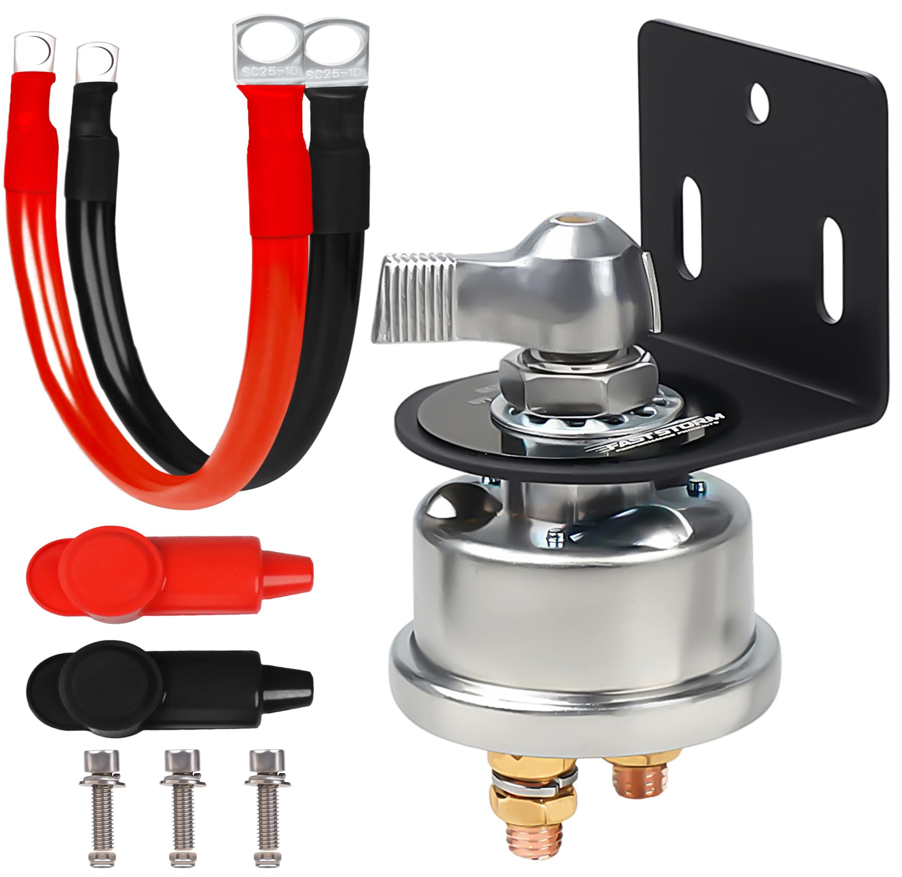 FASTSTORM 200A 12-48V High Current Master Battery Disconnect Switch ...