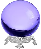 Amazon.com: Amlong Crystal Purple Crystal Ball 60mm (2.3 inch ...