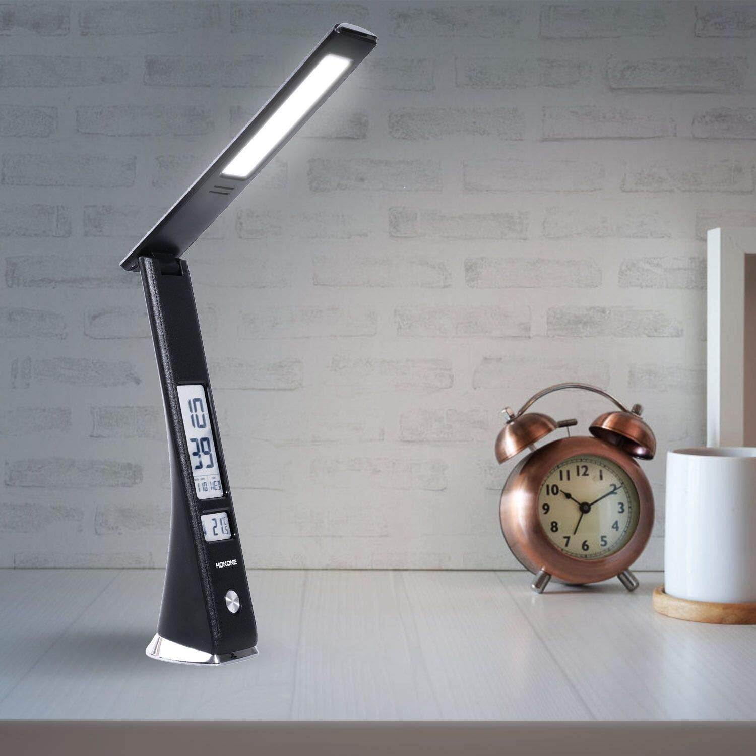 LED Desk Lamp with USB Charging Port Hokone Portable Eye-Caring Table ...
