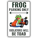 Amazon.com: Venicor Frog Bathroom Decor Sign - 12 x 13 Inches ...