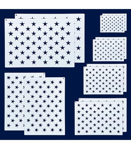 American Flag Star Stencil Template Stars Union For 37" Flag Reusable