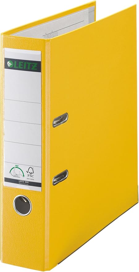 Leitz 10105015 Qualitäts-Ordner (Plastik-Cover, A4, 8 cm Rückenbreite ...