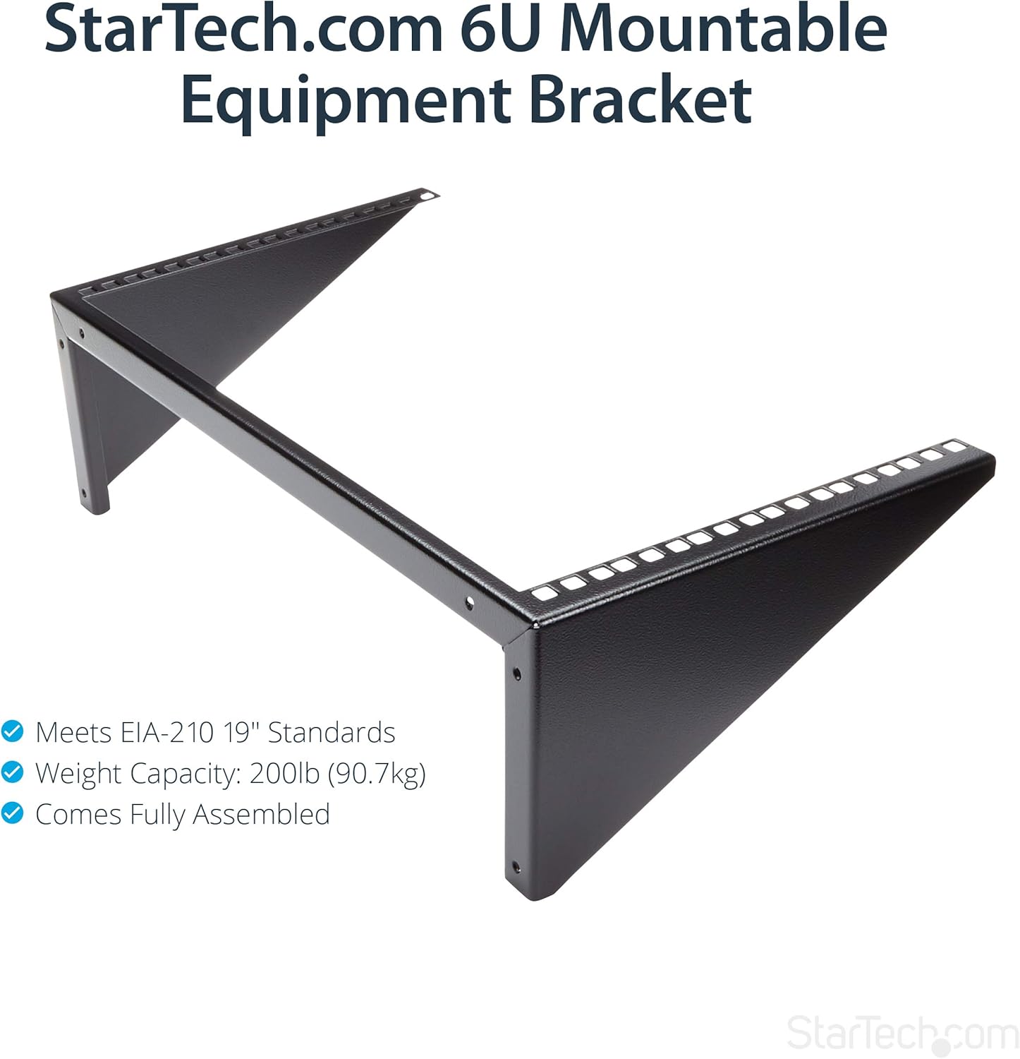 StarTech 6U Wall Mount Patch Panel Bracket – 19 in – Steel – Vertical ...
