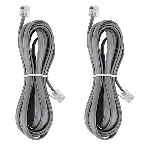 LanSenSu RJ12 Cable Phone Cord RJ12 6P6C Male to Male Straight Wired ...