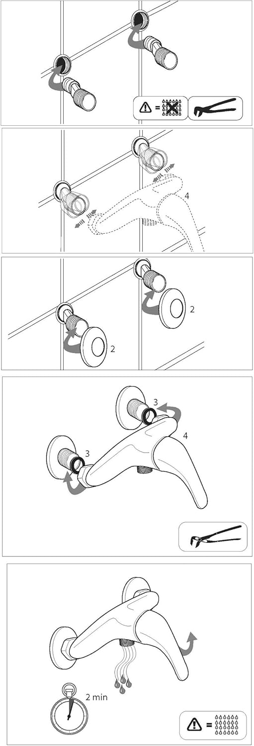 Eisl Diziani NI023DINWCR Single-Lever Mixer Tap Two-Colour Look Chrome ...