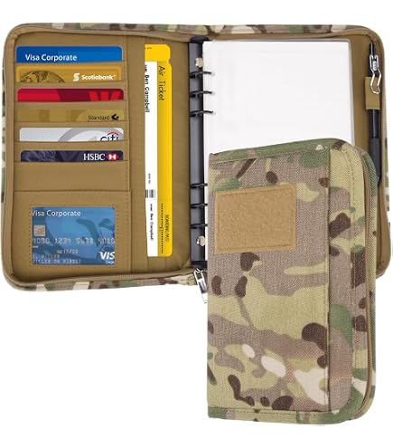 Padfolio Binder Kosibate Tactical Notebook Padfolio - 5.5x8.5 Inch ...