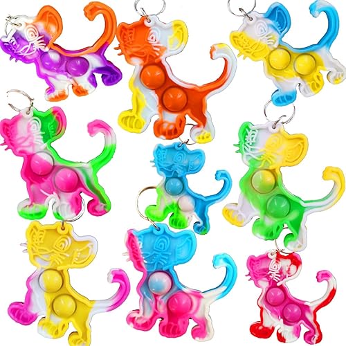 Roaqua 30 Iion Fidget Pop Gifts Prizes for Kindergarten Kids,Bulk Mini ...