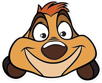 SM377 Timon Single Face Mask - Lion King Single Face Mask For the ...