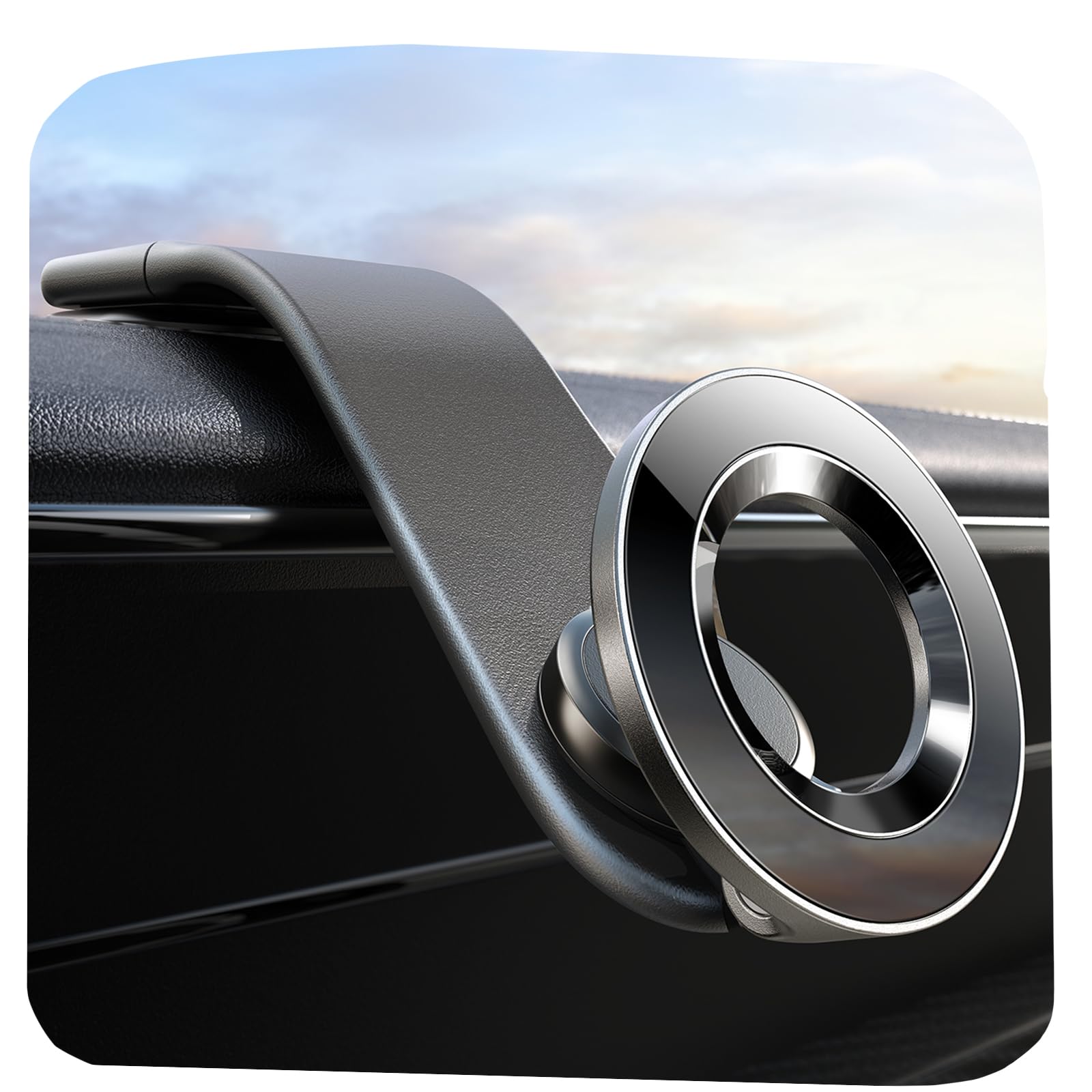 LISEN for iPhone 16 MagSafe Car Mount Bendable, Magnetic Phone Holder ...