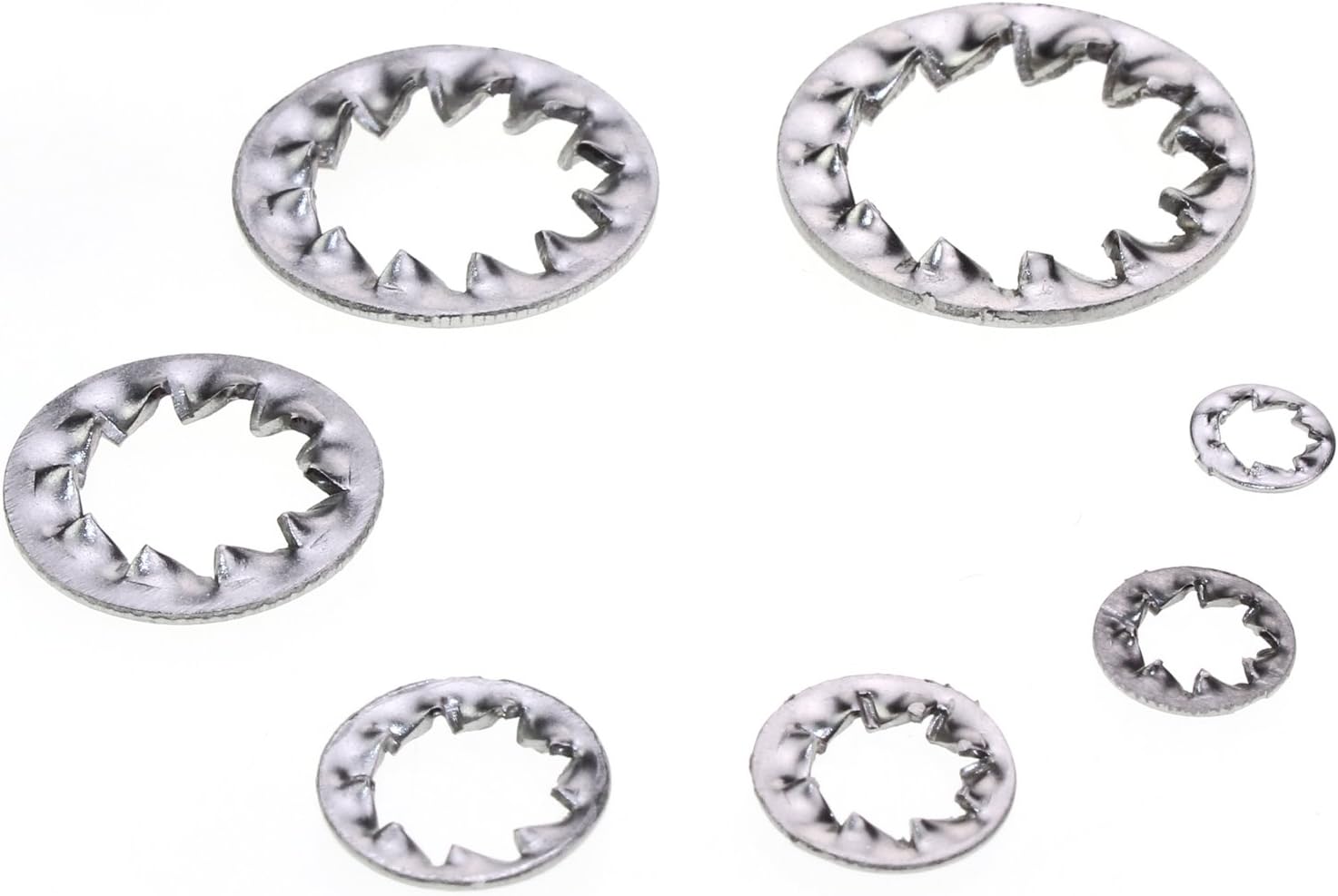 HSeaMall 270PCS Internal Star Tooth Lock Washers Stainless Steel M3 M4 ...