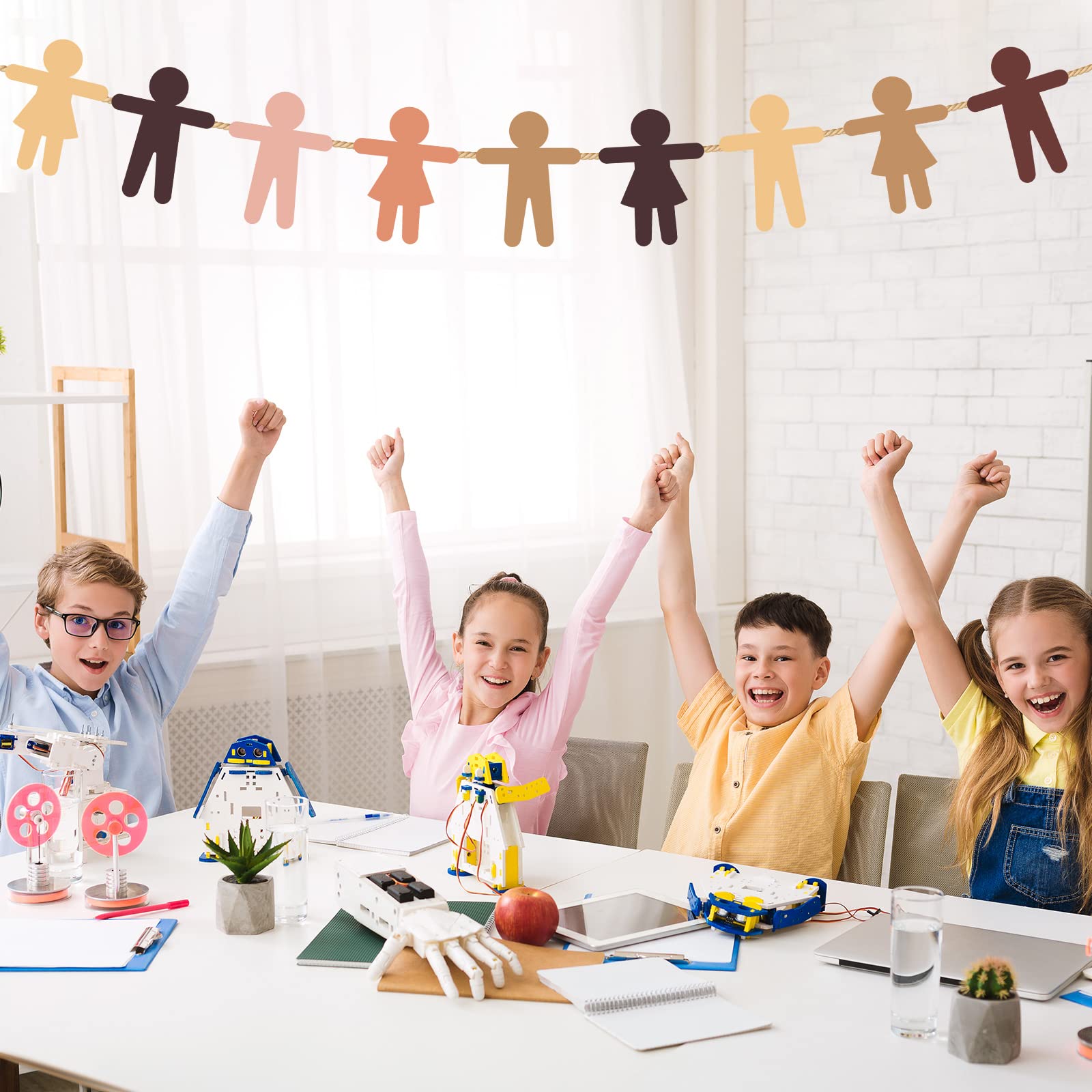 Mua Geyee People Cut Outs Blank People Cutouts Color Paper Cutouts Boy ...