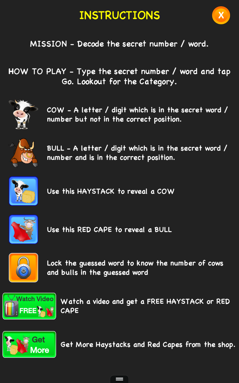 Amazon.com: Guess the Code - Mastermind / Bulls and Cows word game (Kindle Tablet Edition ...