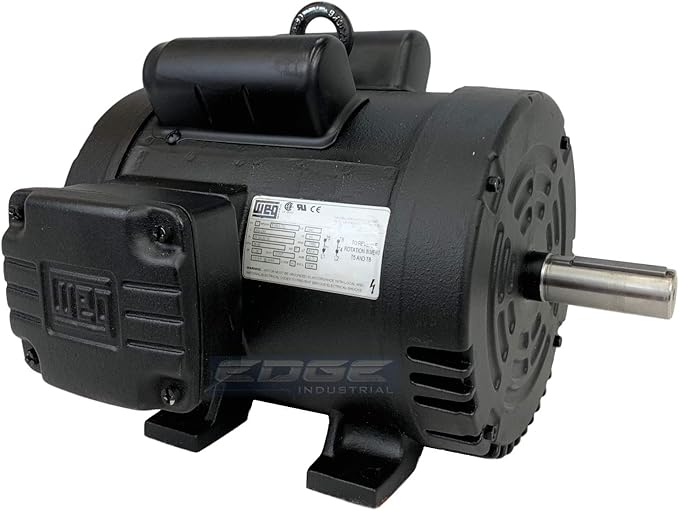NEW 5HP 184T FRAME WEG ELECTRIC MOTOR FOR AIR COMPRESSOR 1750 RPM 230V ...