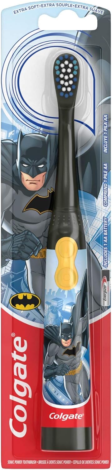 Colgate Kids Battery Powered Toothbrush, Batman, Extra Soft, 1 Count ...