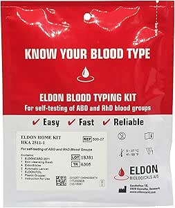 Amazon.com: Eldoncard Blood Type Test (Complete Kit) - Air Sealed ...