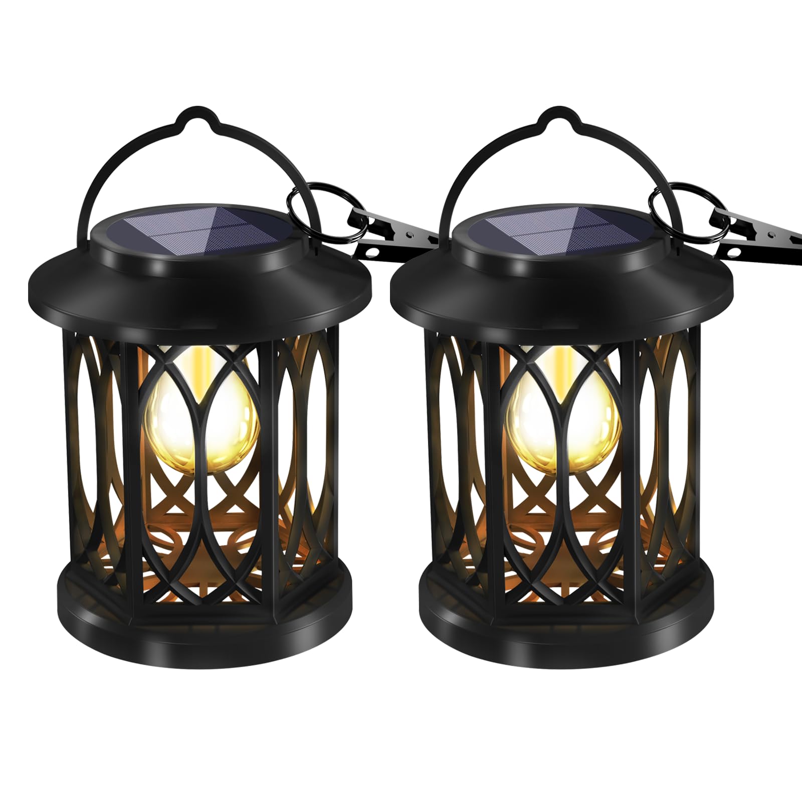 Solar Lanterns Outdoor Waterproof,Upgraded Bright Solar Lantern Lights ...