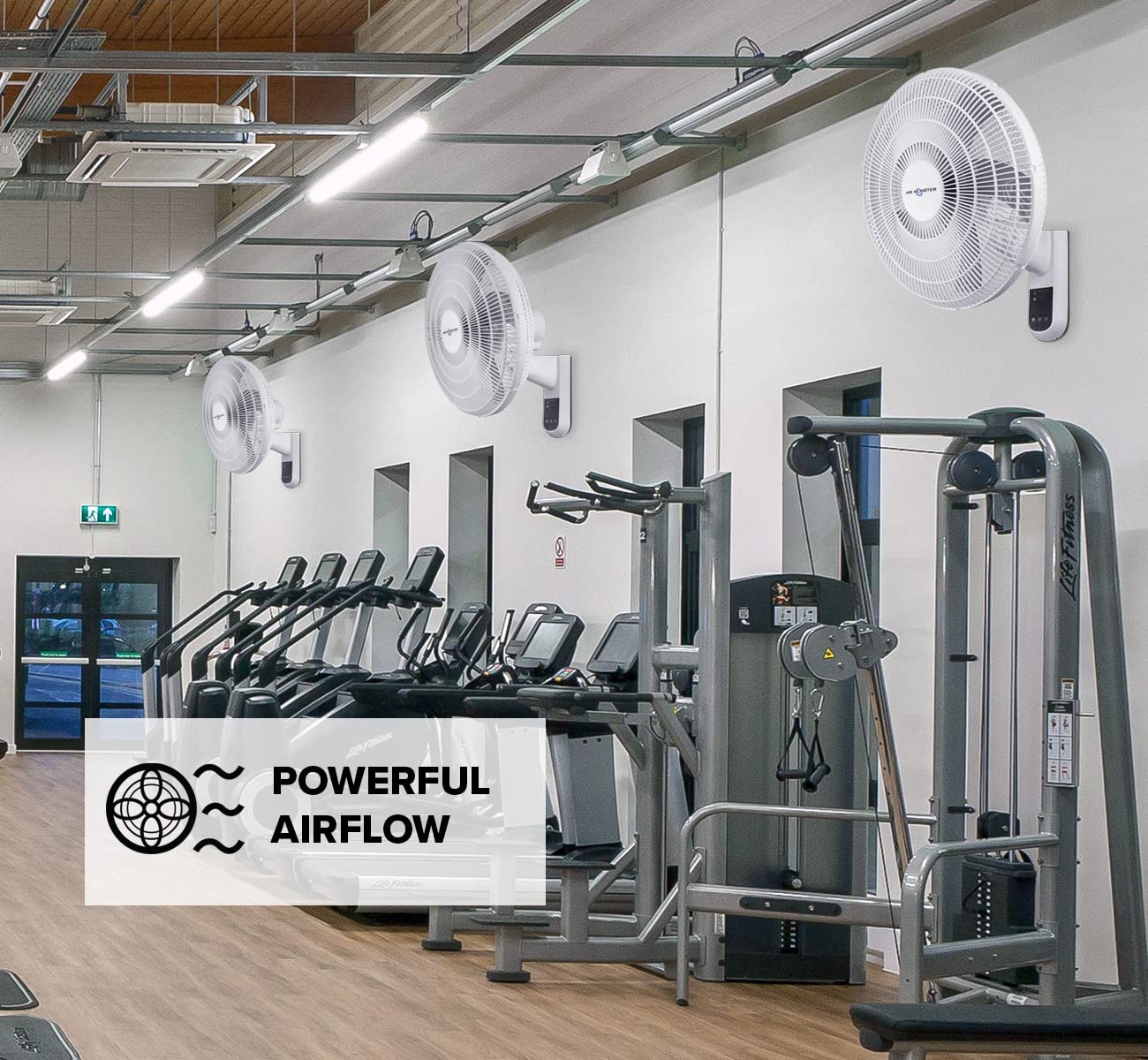 Mua Air Monster 16 Inch Wall Mount Fan with Remote Control, Wall Mount ...