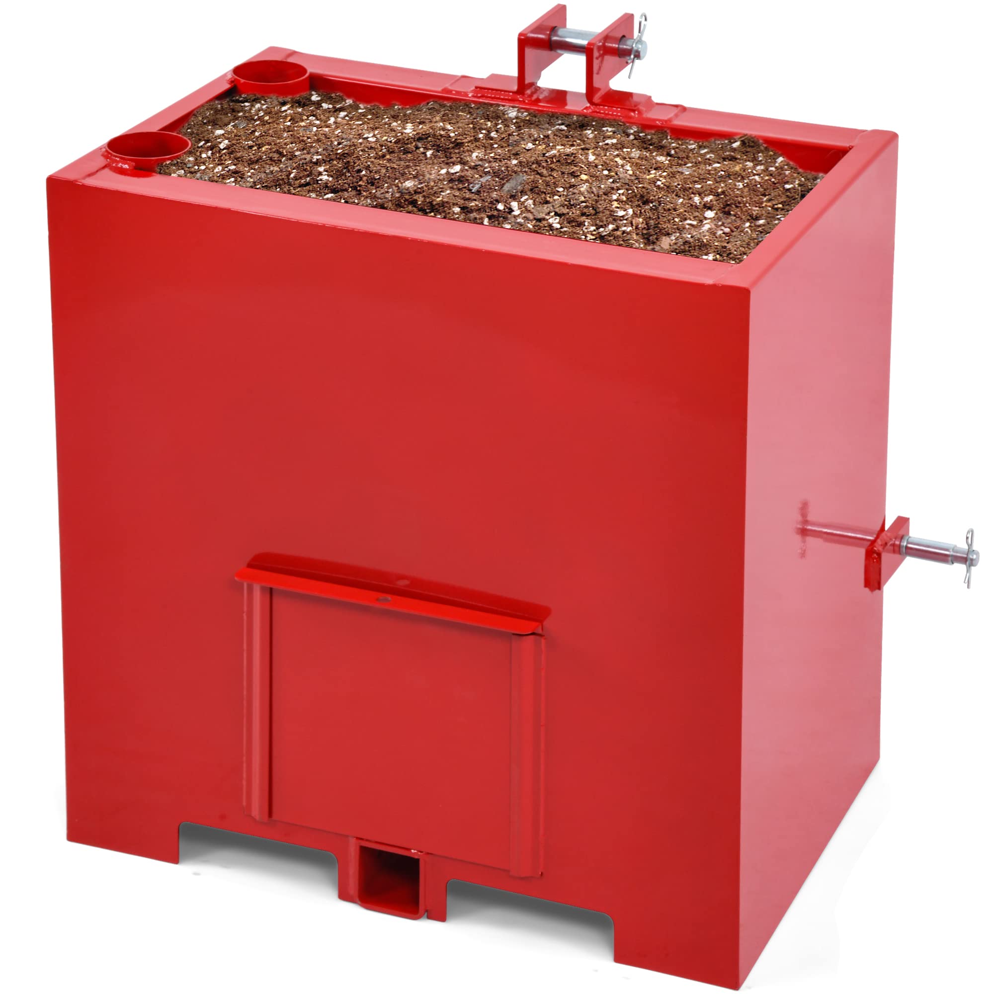 YITAMOTOR 3 Point Hitch Ballast Box, 800 lbs Tractor Ballast Box with 2 ...