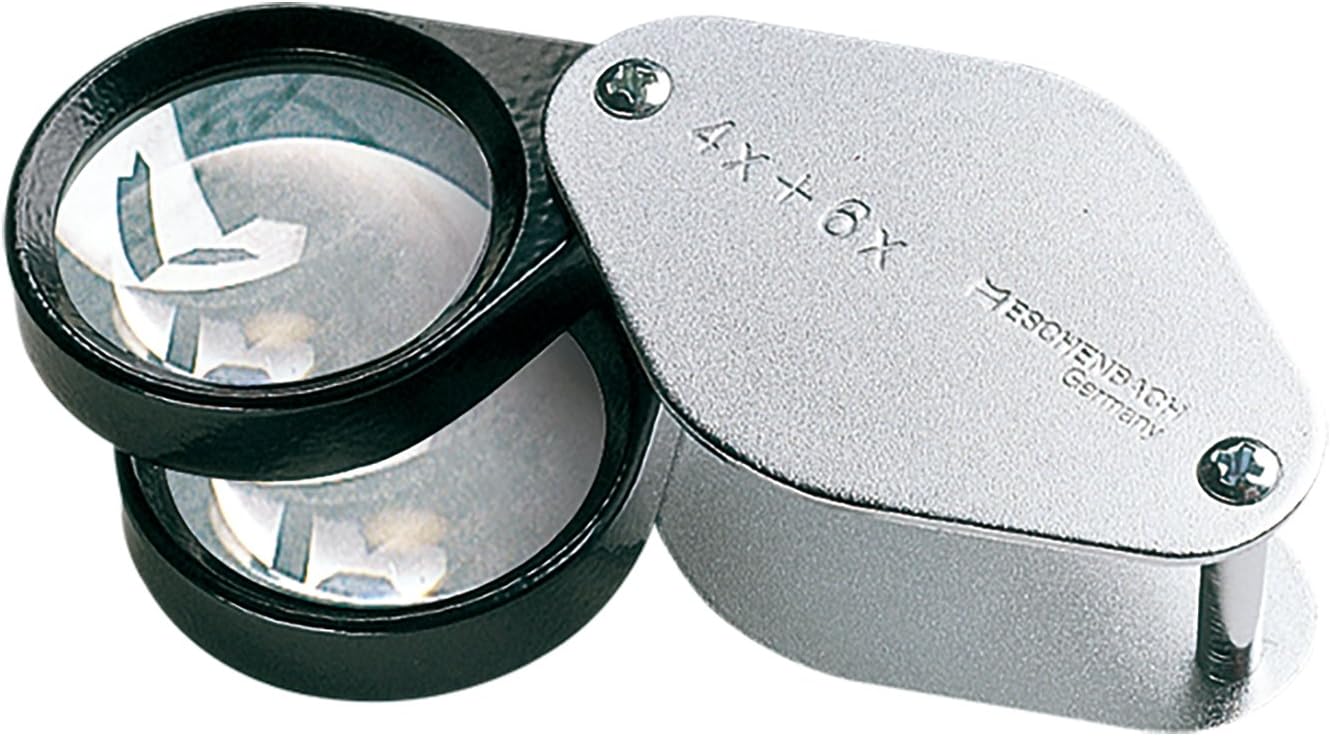 Bikonvex Faltlupe 4 0x + 6 0x = 10 0 x 30 mm Eschenbach 1187 4 0x 6 0x ...