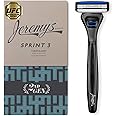Amazon.com: Jeremy's Razors for Men: Sprint 3 Blade Razor - Stainless ...