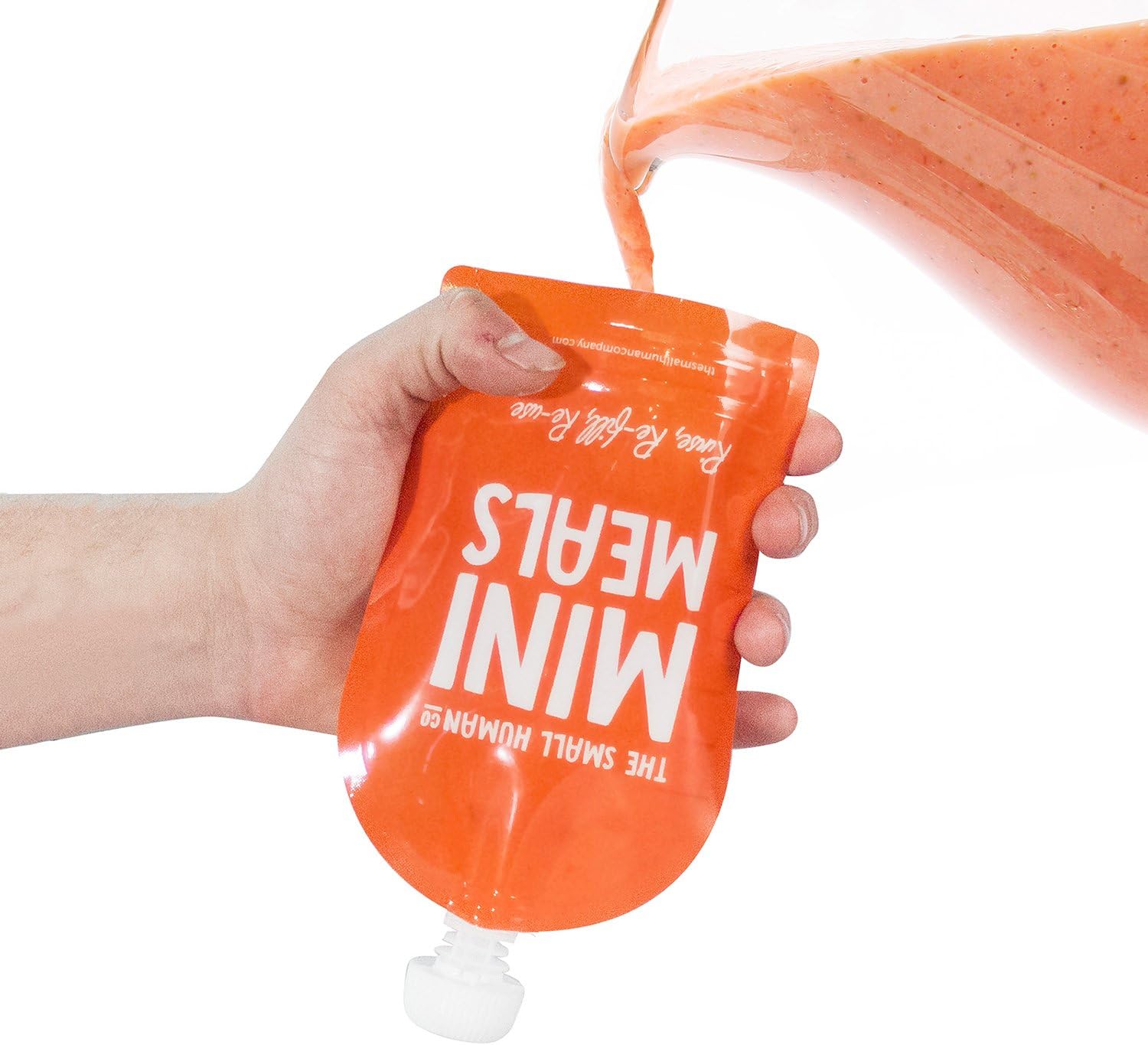 Baby Food Pouches Reusable 8 x Weaning Puree Squeeze Pouch Bags ...