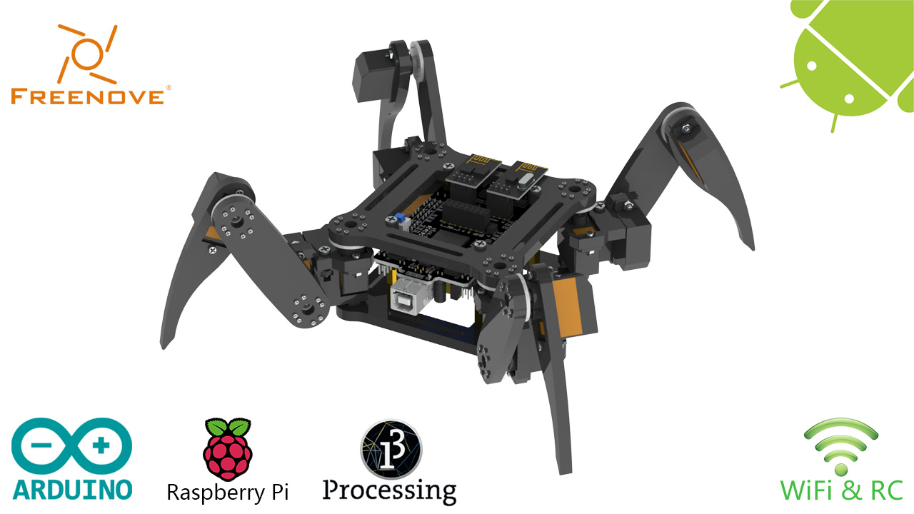 Watch Freenove Quadruped Robot Kit with Remote Control Overview on ...