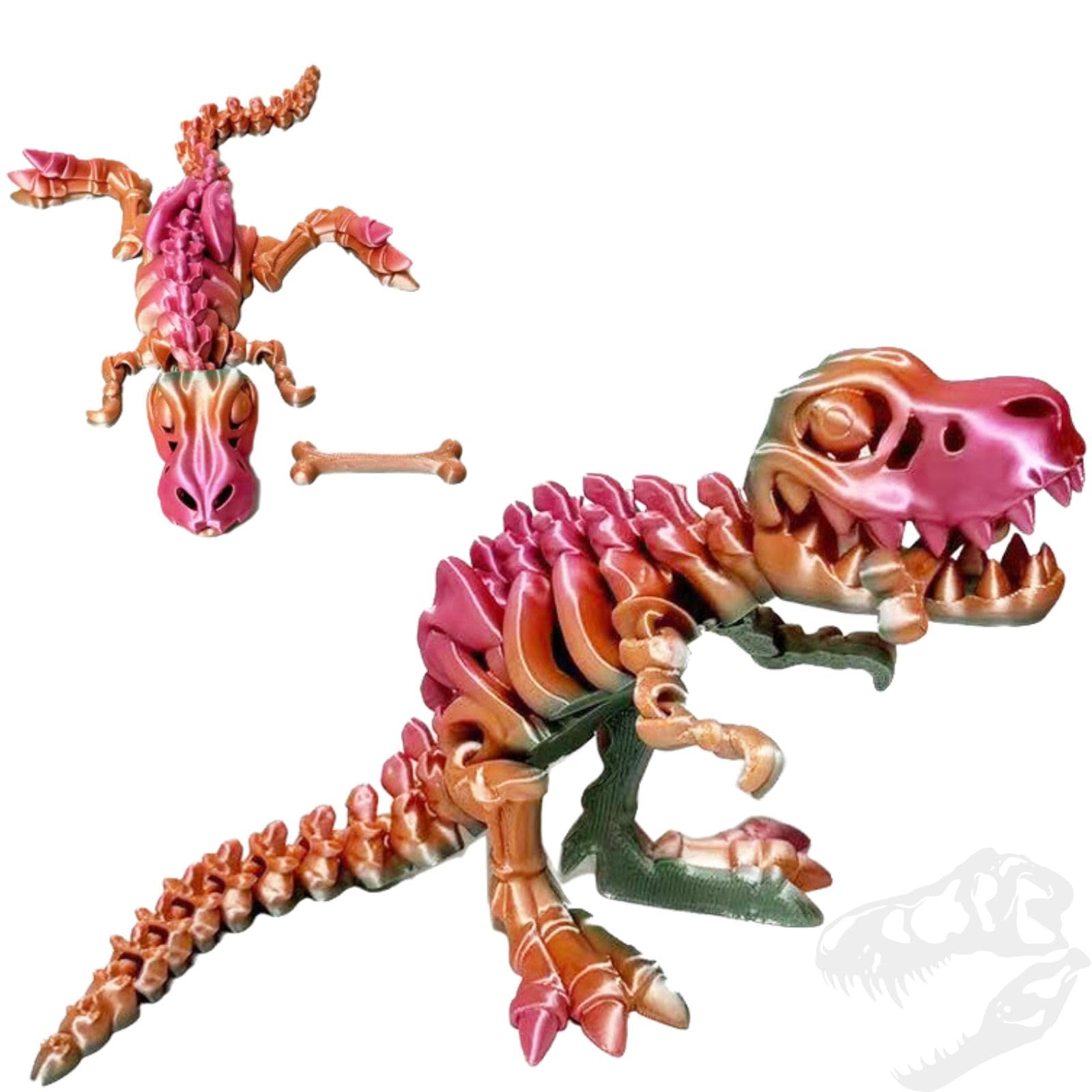 Mua 3D Printed Dinosaur,3D Printed Dino with Bones,Flexible Articulated ...