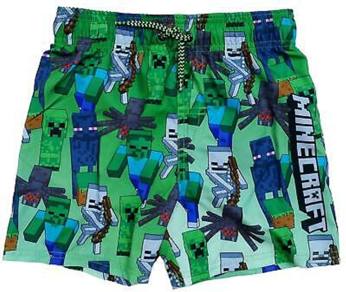 Amazon.com: Boy's Swim Shorts, Creeper Print Beach Trunks, Surf Water ...