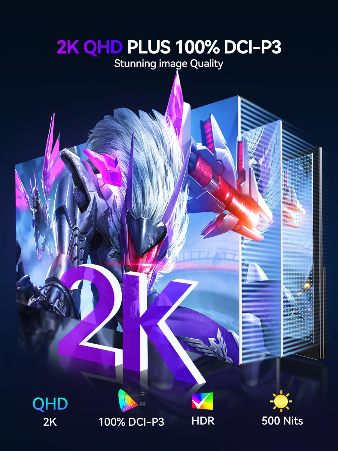 Mua Portable Monitor 18-inch 2K 144HZ 100% DCI-P3 500Nits w/VESA ...