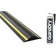 1 ½" High Garage Door Flood Barrier Threshold Kit (8'3") | Flexible PVC ...