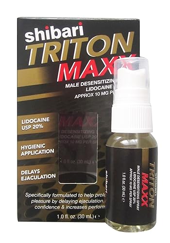 Shibari Triton MAXX, Improved Formula; Male Desensitizing Spray with ...