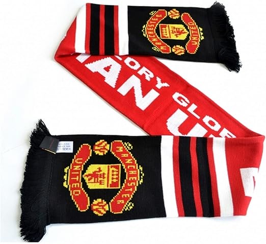 Amazon.com: Manchester United FC Scarf - Authentic EPL from the UK ...