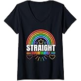 Amazon.com: LGBTQ Gay Lesbian Funny Straight Unfortunately Pride ...