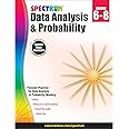 Spectrum Grades 6-8 Data Analysis & Probability Workbook—6th-8th Grade ...