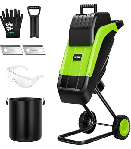 Dechiqueteuse A Bois SOYPAX 2400W Electric Wood Chipper Shredder With ...