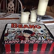 A4 The Beano Edible Icing Birthday Cake Topper: Amazon.co.uk: Kitchen ...