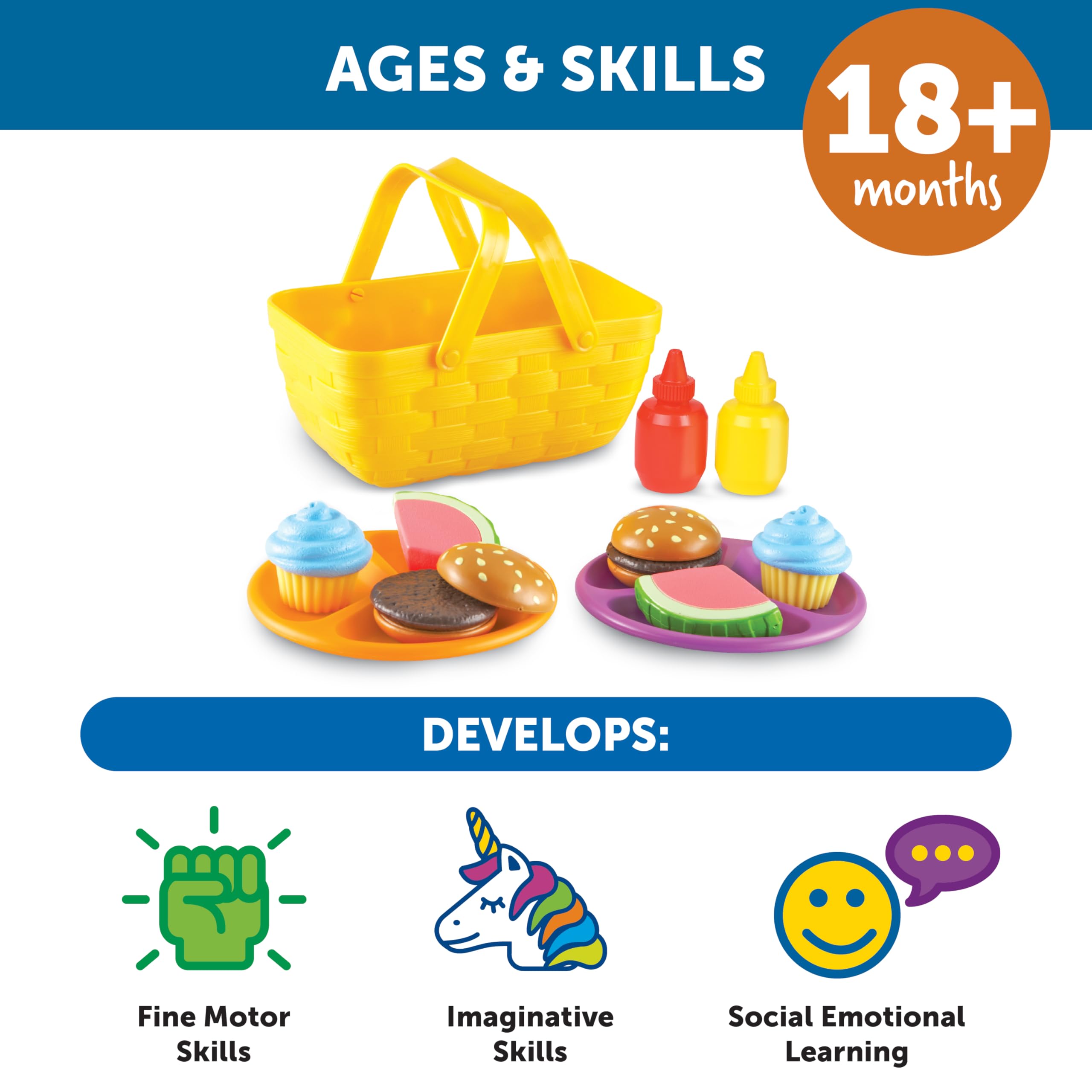 Mua Learning Resources New Sprouts Picnic Set - 15 Pieces, Ages 18 ...