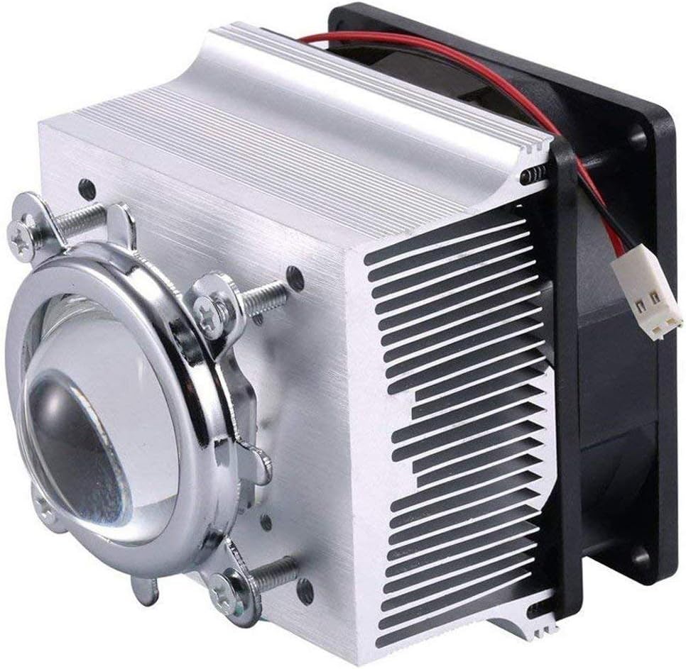 Tesfish dissipatore in alluminio + lente 44 mm 60/120 gradi, heatsink ...